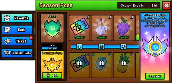 Season Pass | Build A Zoo Roblox Wiki | Fandom