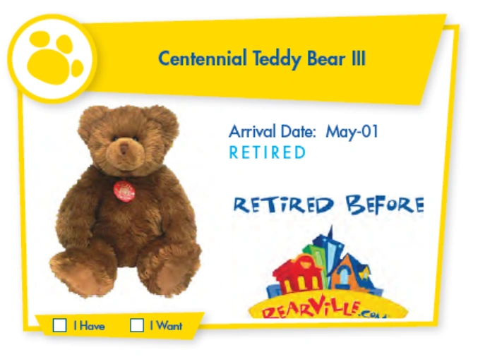 Centennial Teddy Bear III | Build-a-Bear Workshop Wiki | Fandom