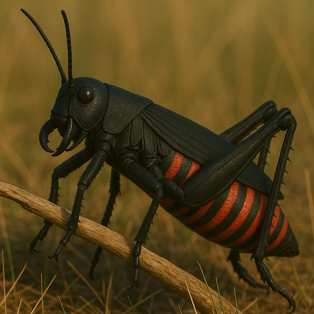 Red-Striped Biting Locust | Build-a-Bug Wiki | Fandom