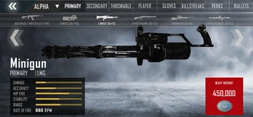 minigun bullet count