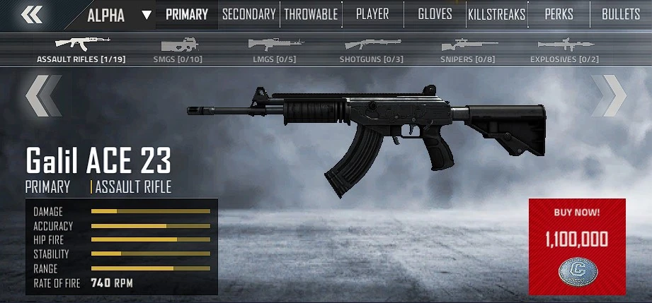 Galil ACE 23 | Bullet Force Wiki | Fandom