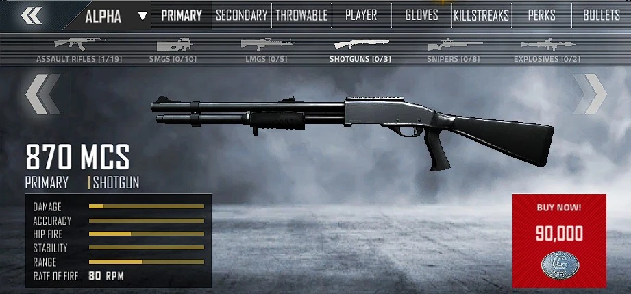 870 MCS | Bullet Force Wiki | Fandom