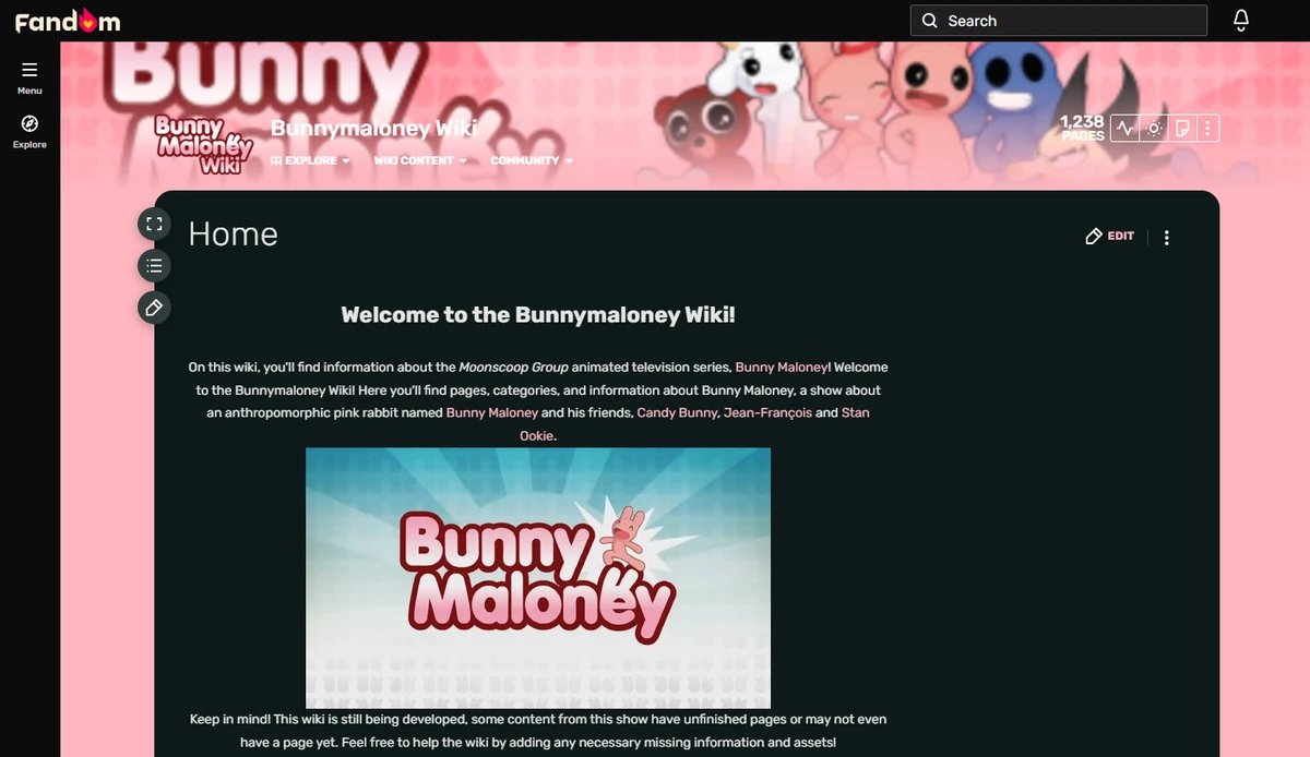 User blog:Epicperson192/Bunny Maloney Wiki Redesign Mockup | Bunnymaloney Wiki | Fandom