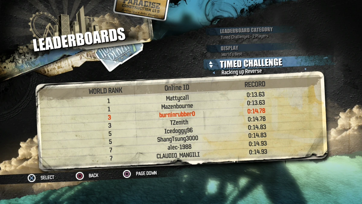 Racking Up Reverse (PS3) | Burnout Paradise Remastered Time Trackers ...