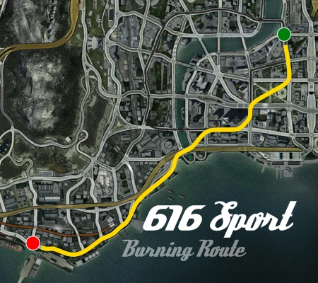 616 Sport Burning Route | Burnout Wiki | Fandom