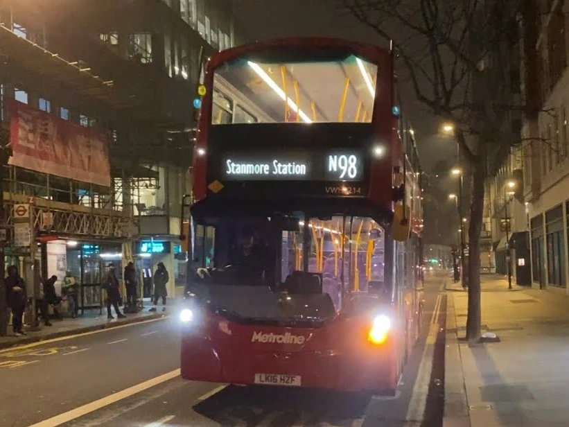 London Buses route N98 (1995-present) | Bus Routes in London Wiki | Fandom
