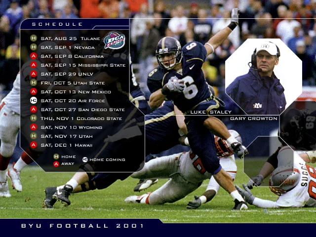 2001 Schedule | BYU Football Wiki | Fandom