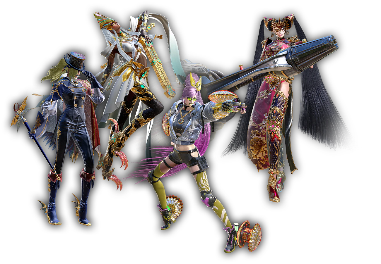 Render of the Bayonetta variants. | Fandom