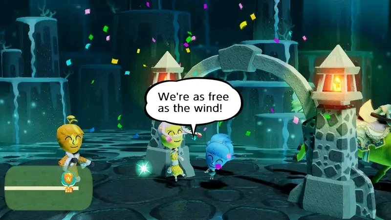 Miitopia dialogue glitch at the end of each level | Fandom