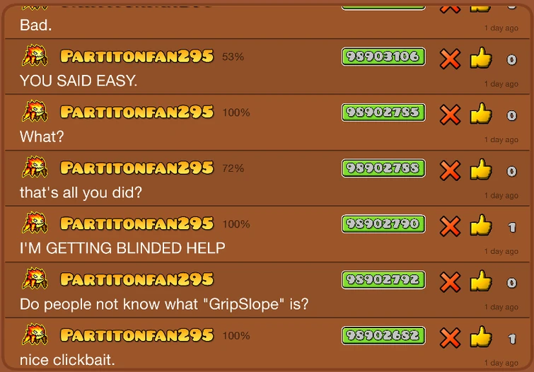 gd comments by me | Fandom