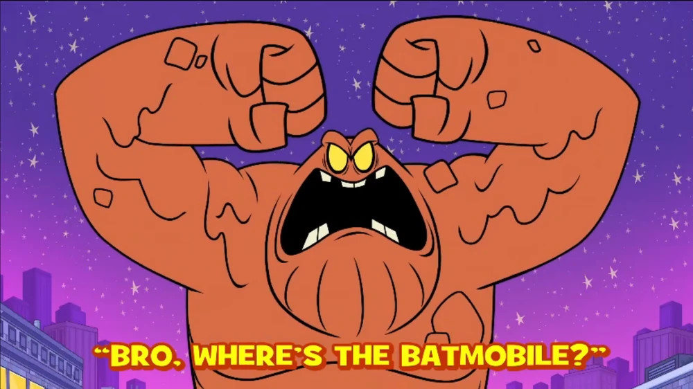 "Bro, Where's the Batmobile?" Episode Title Position | Fandom