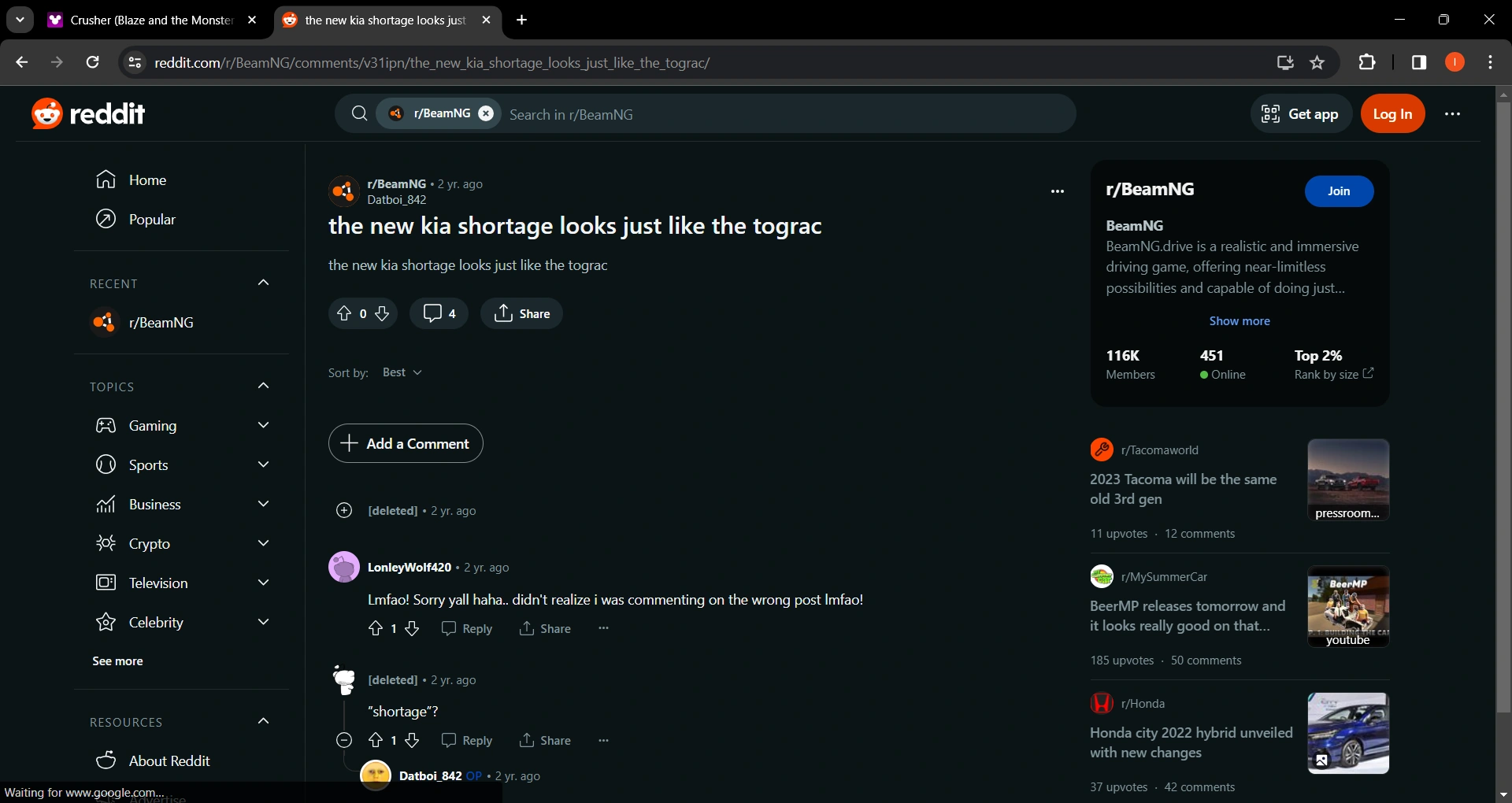 HE COMMENTED IT THE OPPOSITE!!!😪😪😪😪😪😪TOGRAC FIRST ACTUALLY | Fandom