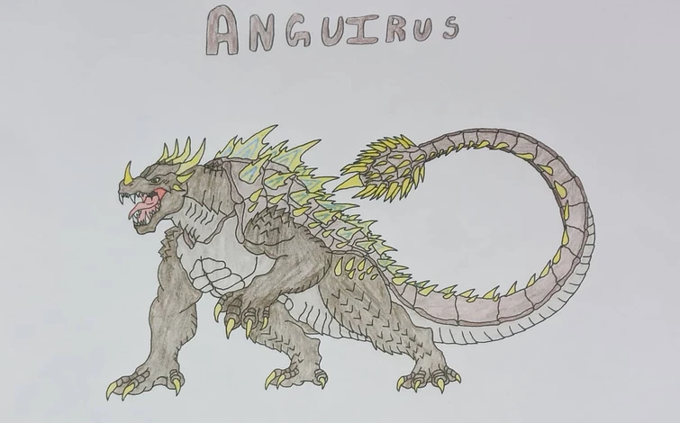 My drawing of Anguirus | Fandom