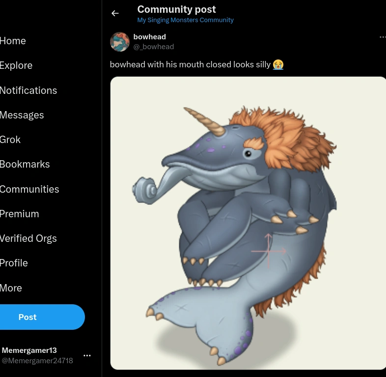 Encountered Bowhead with it's mouth closed on Twitter | Fandom