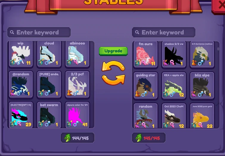 taking offers on my whole inventory (dragons, accessories, potions ...