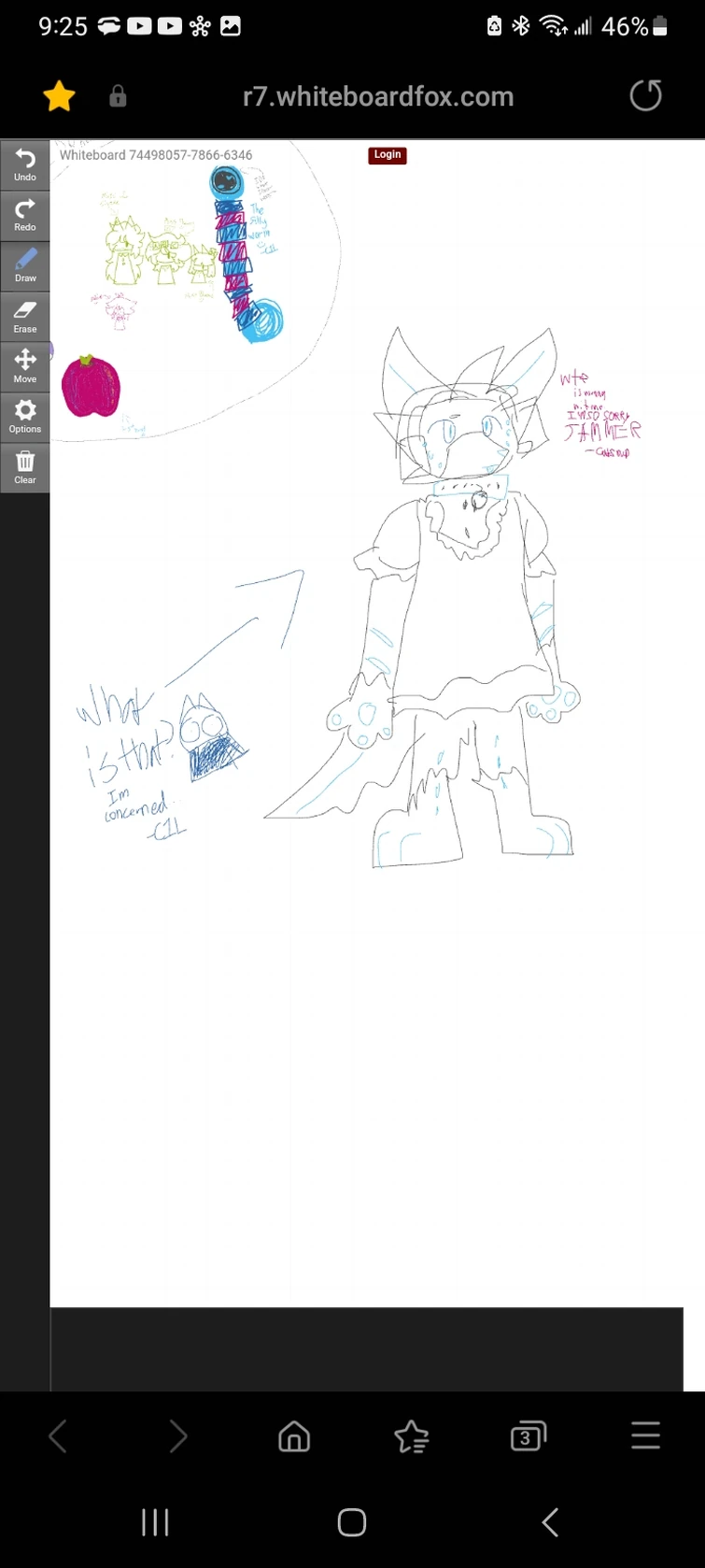 Sum art I did on the whiteboard :> | Fandom