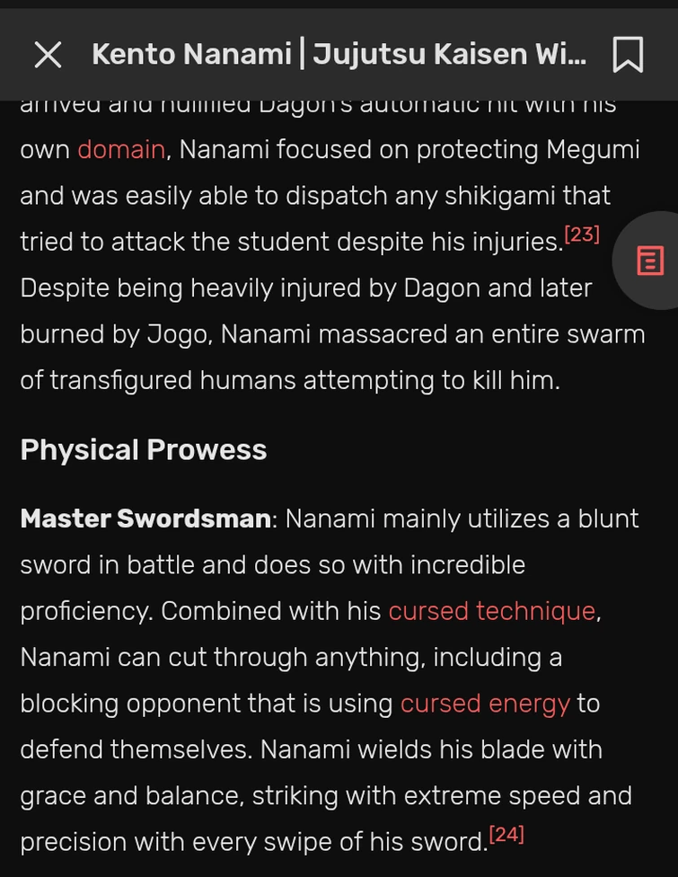 Nanami's CLEAVER | Fandom