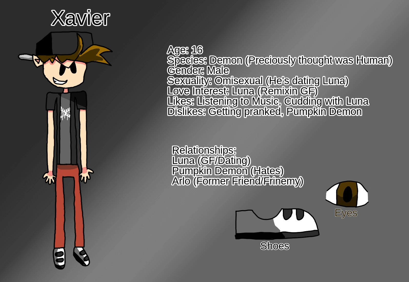 Updated Version of Xavier's (Remixin BF) Reference Sheet | Fandom