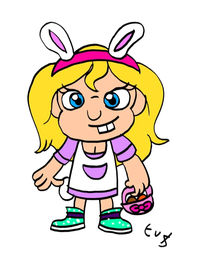 My drawing of an Easter girl | Fandom