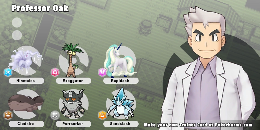 If professor oak had a regional form team | Fandom