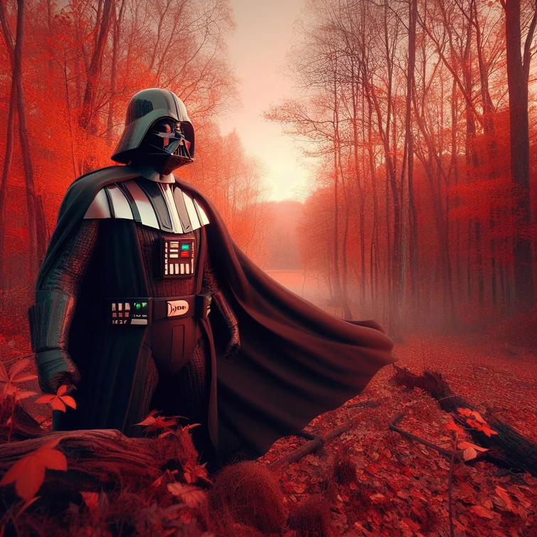 Some AI Art of Darth Vader in an Autumn Landscape | Fandom