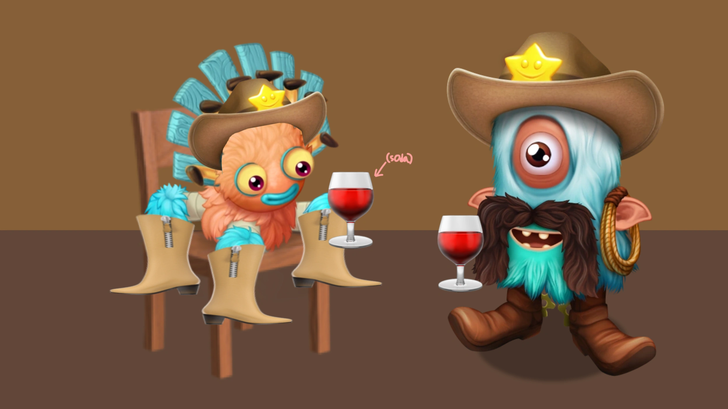 Tiawa goes to the bar with Wynq (THE DRINKS ARE SPARKLING SODAAAAA OKAY ...