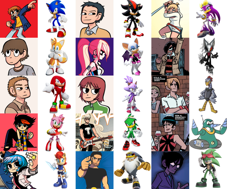 Sonic-Scott Pilgrim Comparison (Collaboration With @Leonardmoney2017) | Fandom