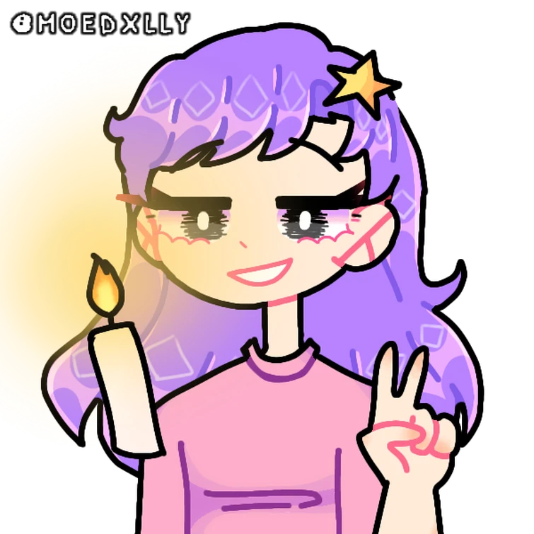 some objects as human (yinyang candle bow and bot i made in picrew ...