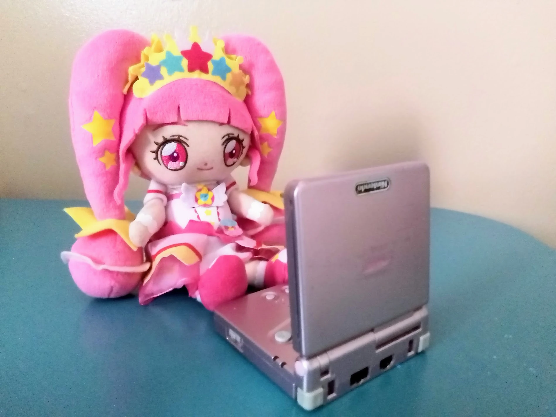 Cure Star playing on my GBA SP | Fandom