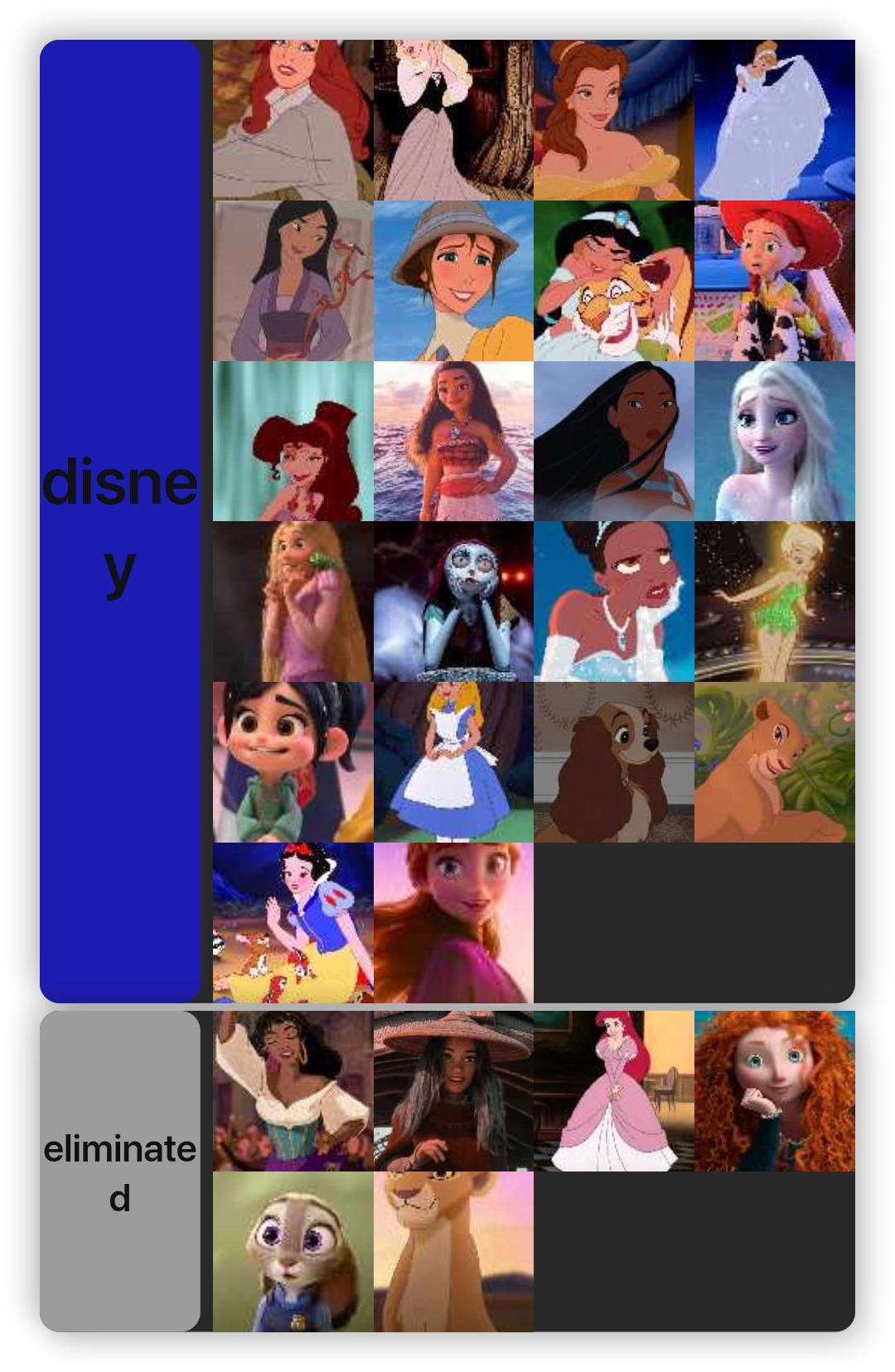 Disney Elimination Round 6 | Fandom