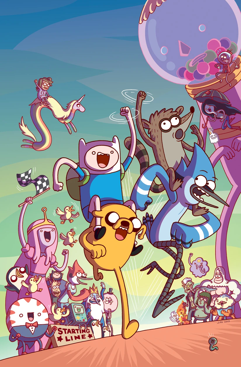 Adventure Time X Regular Show, Art by jasonhohoho on DeviantArt | Fandom