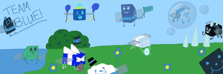 I made a banner for team blue | Fandom