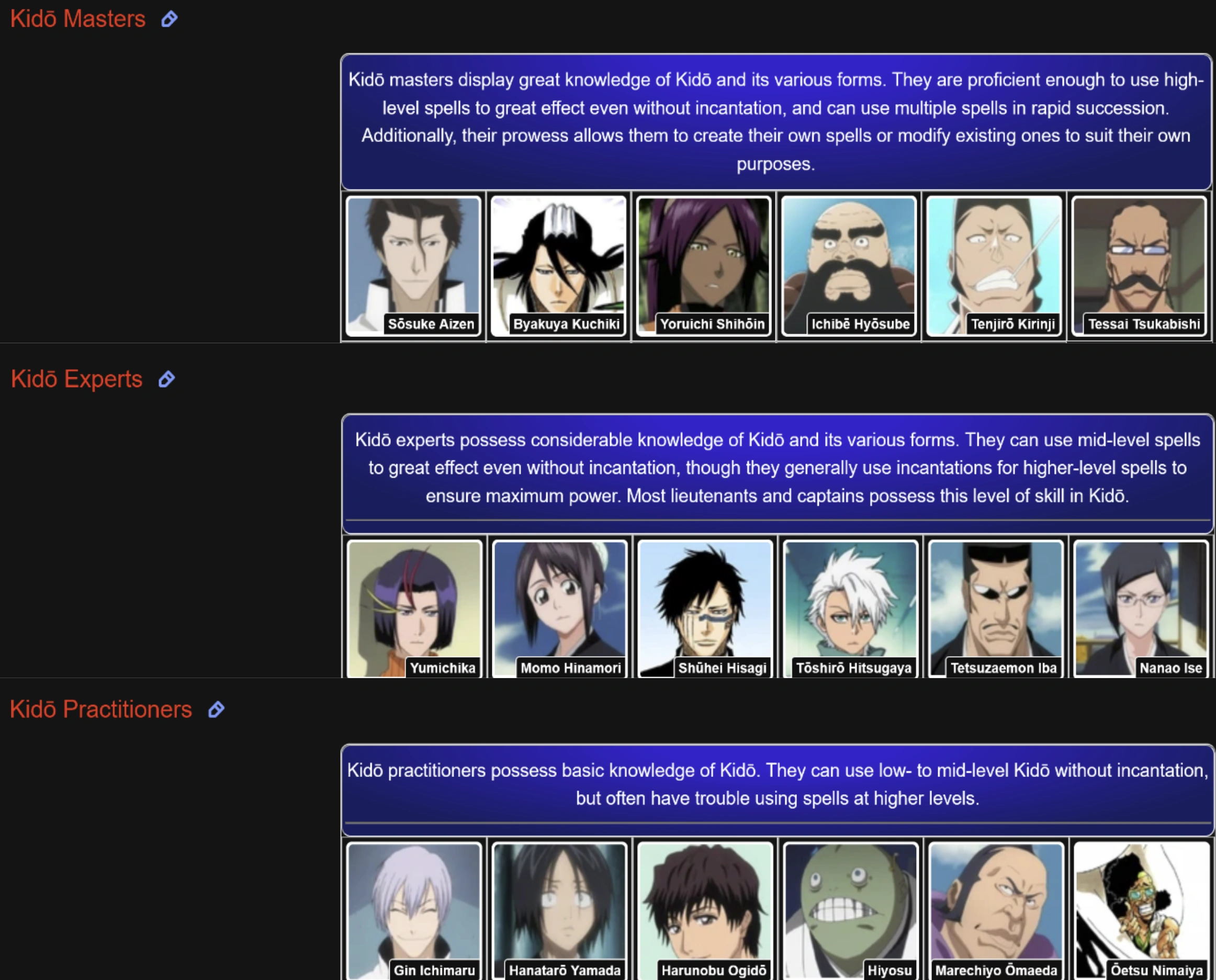 Kido Question | Fandom