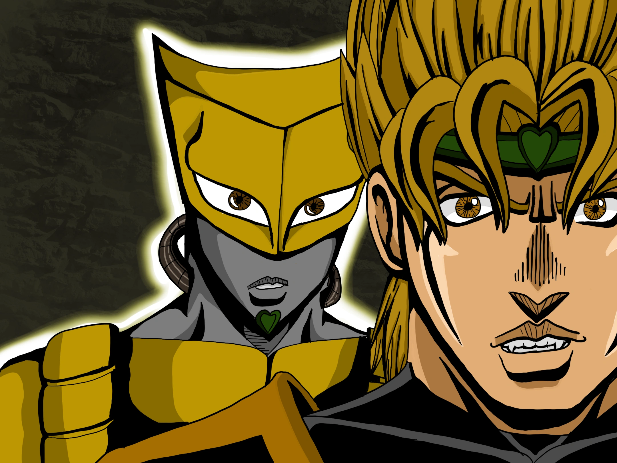 Finished with coloring Dio and The world, tell me what you guys think ...
