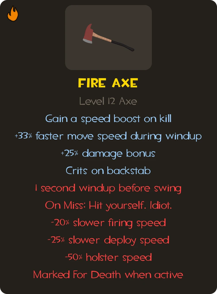 Fire Axe weapon concept rebalance | Fandom