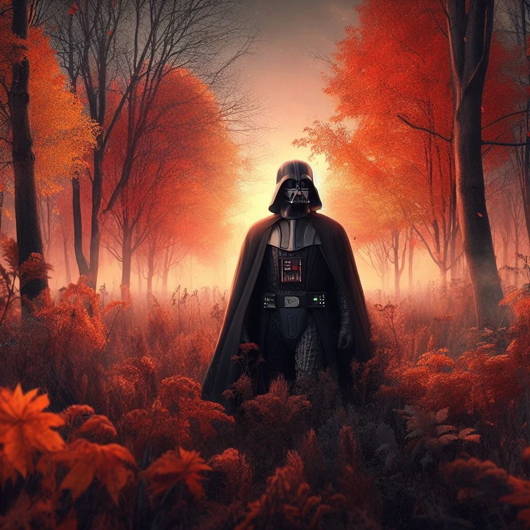 Some AI Art of Darth Vader in an Autumn Landscape | Fandom
