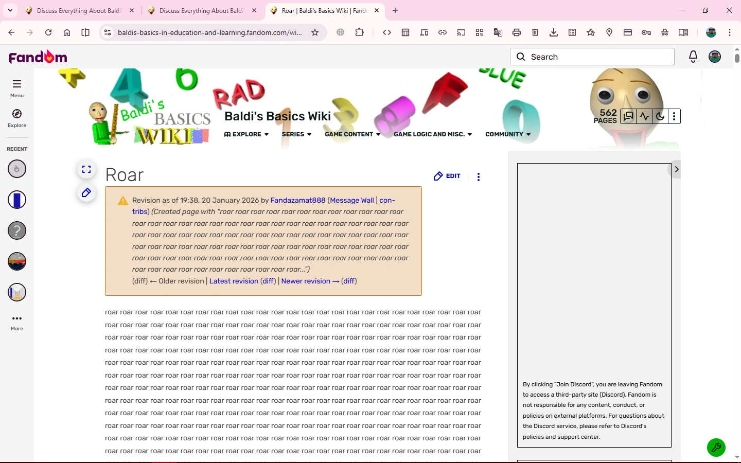 Moderators, delete this page. | Fandom