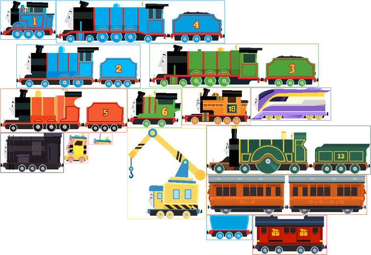 Made this a while ago, Still quite proud of it, especially Thomas. | Fandom