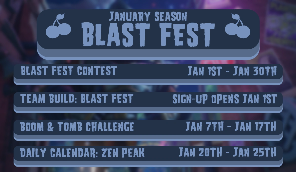 BLAST FEST - JANUARY SEASON | Fandom
