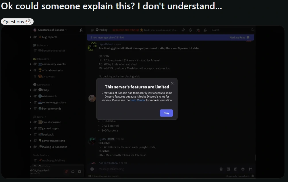 Something is up with the CoS discord? | Fandom