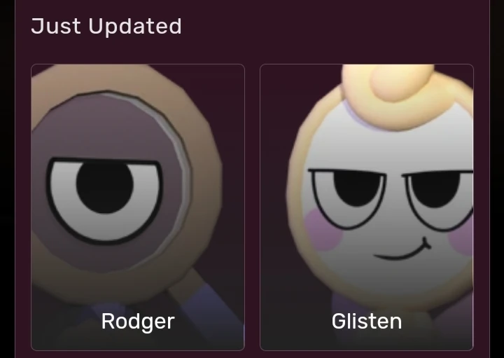 rodger and glisten have staring competion | Fandom