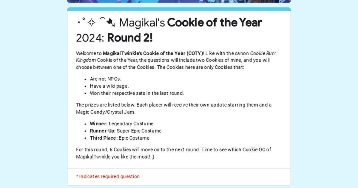 Magikal's COTY round 2 (repost) | Fandom