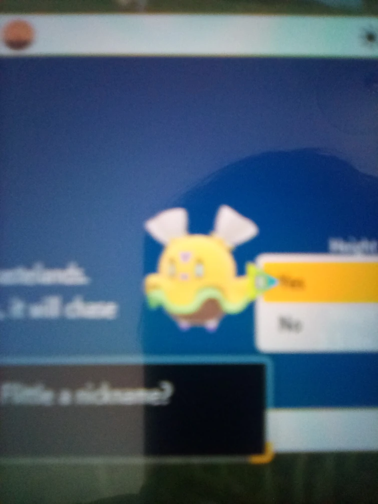 Sorry for the poor quality but I just got a random encounter shiny ...