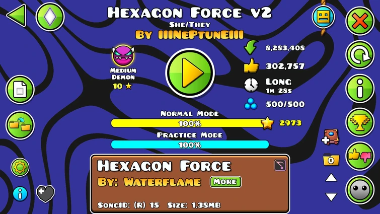 hexagon force v2 100%, new hardest!! | Fandom