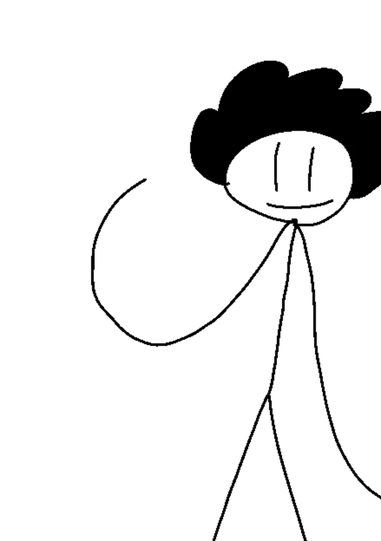 This is my oc Stick Figure with hair | Fandom