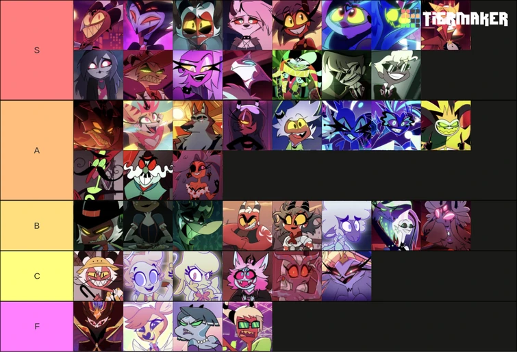 Helluva Boss Character Tier List. | Fandom