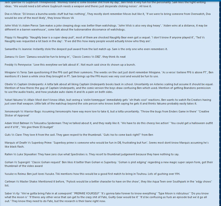 I found this latest death ballot banter, any thoughts? | Fandom