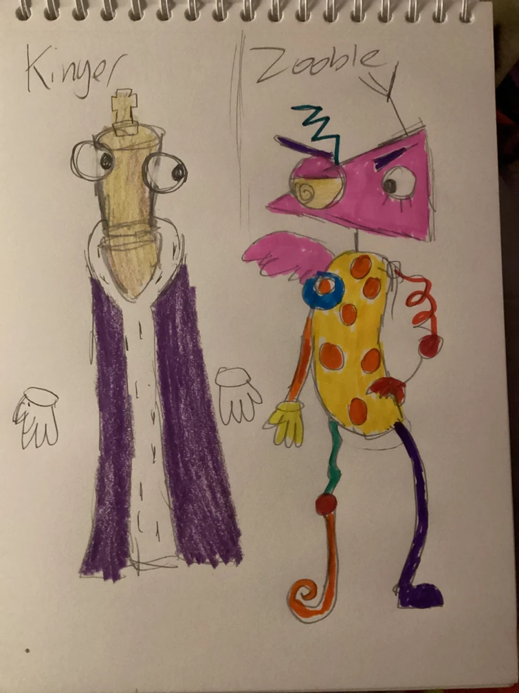 Art of Zooble, Kinger and Gangle I made yesterday | Fandom