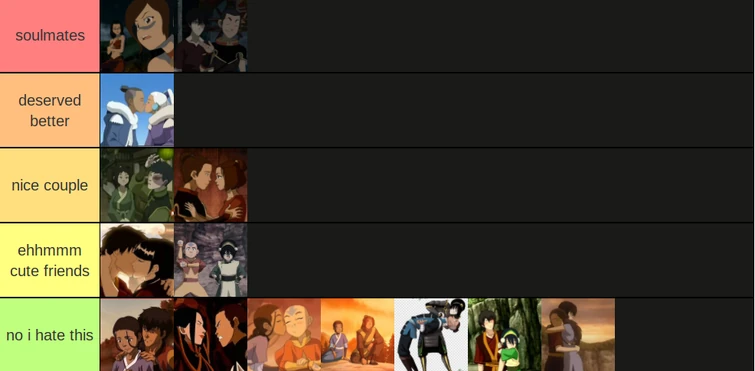 Ranking the most popular ATLA ships (ZUKKA FOREVER) | Fandom