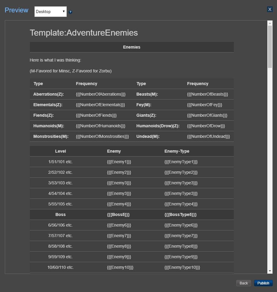 Favored enemy list format | Fandom